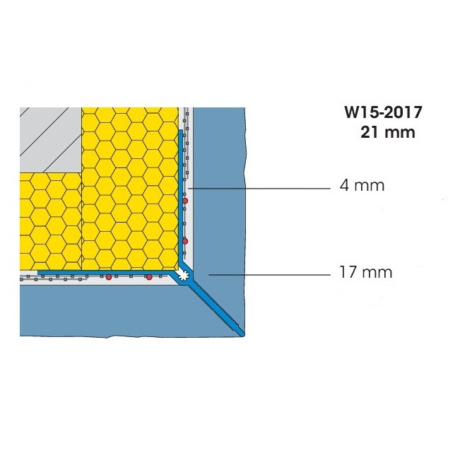 Corner bead for ETICS/EIFS systems APU W15 Stabilo 8133 - MDB Profil