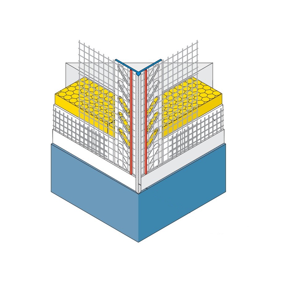 Corner bead for ETICS/EIFS systems APU W16 Top-Tex 8298 - MDB Profil