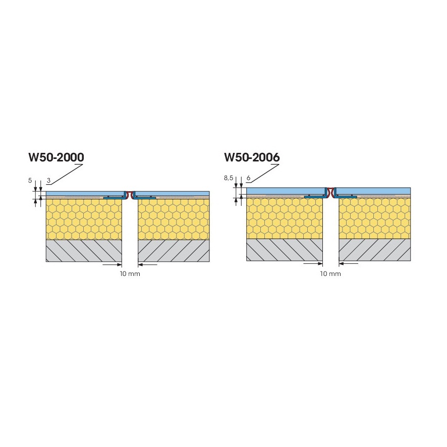 Movement bead for ETICS/EIFS systems APU W50 Duo-Tex 8163