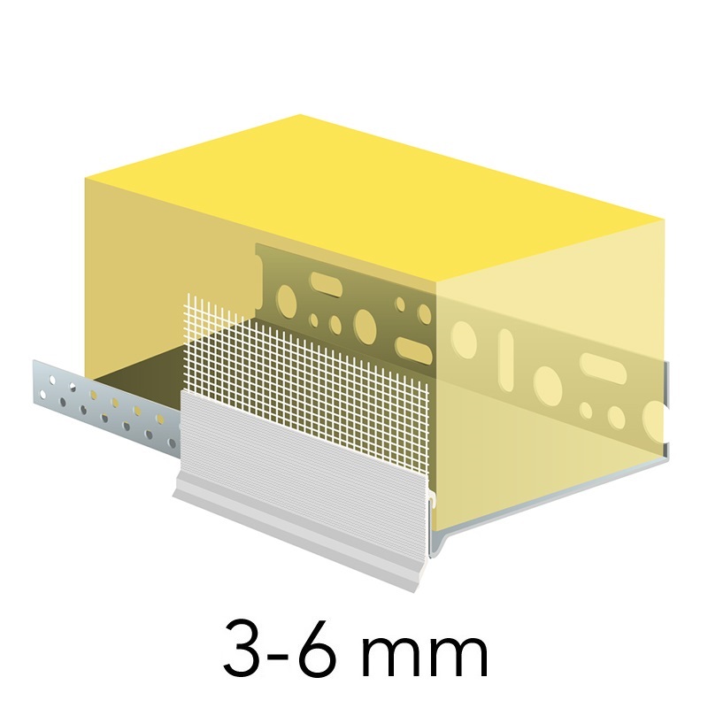 Stop profile for ETICS/EIFS systems Stop Iso GWS Duo PRO 8235