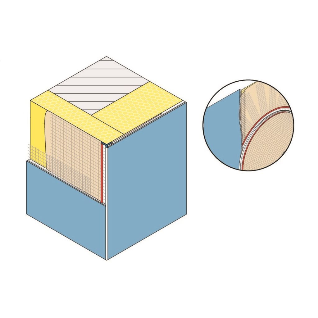 Corner bead for ETICS/EIFS systems APU W17 MINI 8196 - MDB Profil
